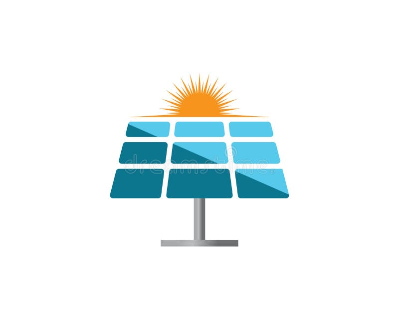 Solar Panel Logo Illustration Stock Vector - Illustration of blue ...