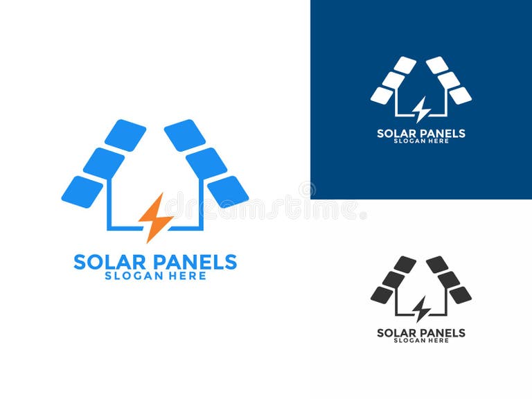 Solar Panel Logo Vector Design. Home Solar Energy Logo Icon Vector ...