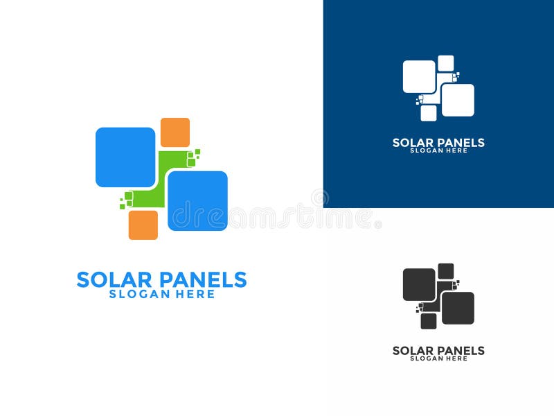 Solar Panel Logo Vector Design. Modern Solar Energy Logo Icon Vector ...