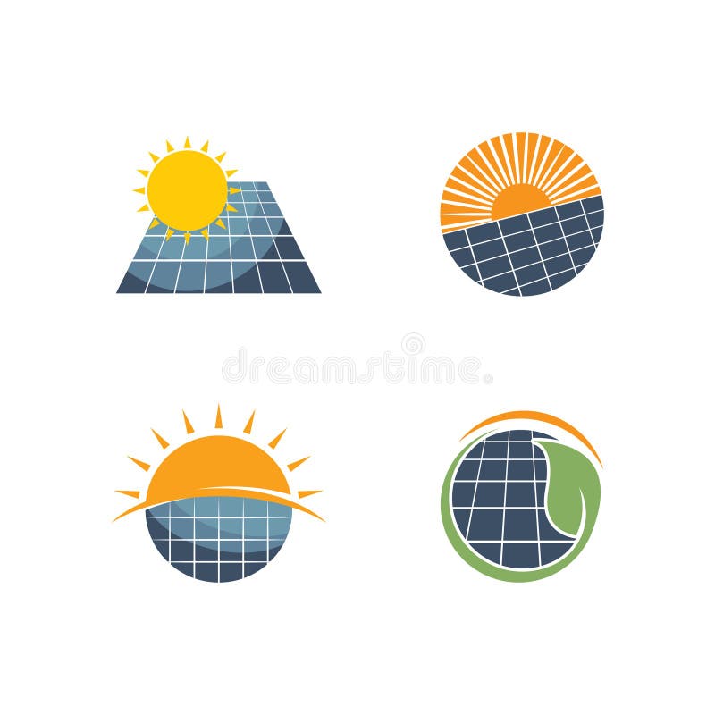 Solar panel logo stock vector. Illustration of solar - 300030801
