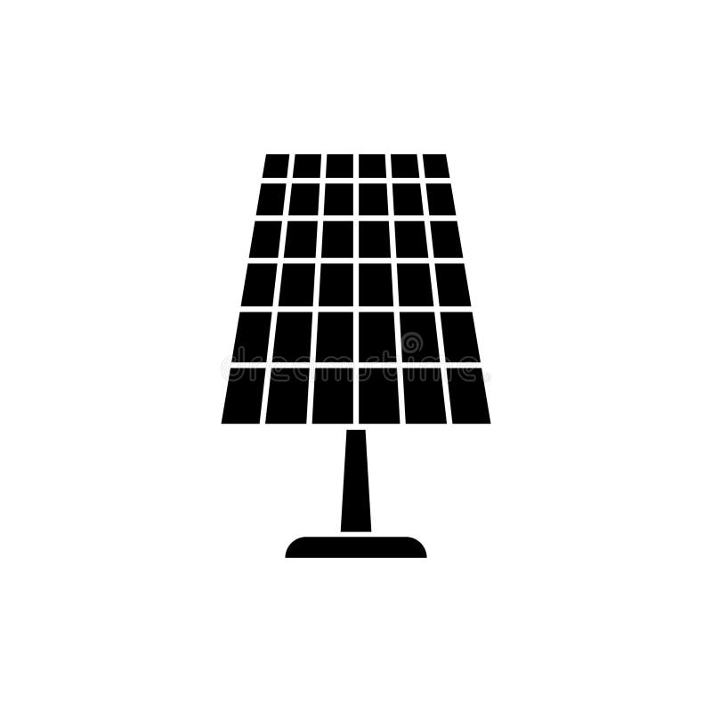 Solar panel logo stock vector. Illustration of electric - 376482013