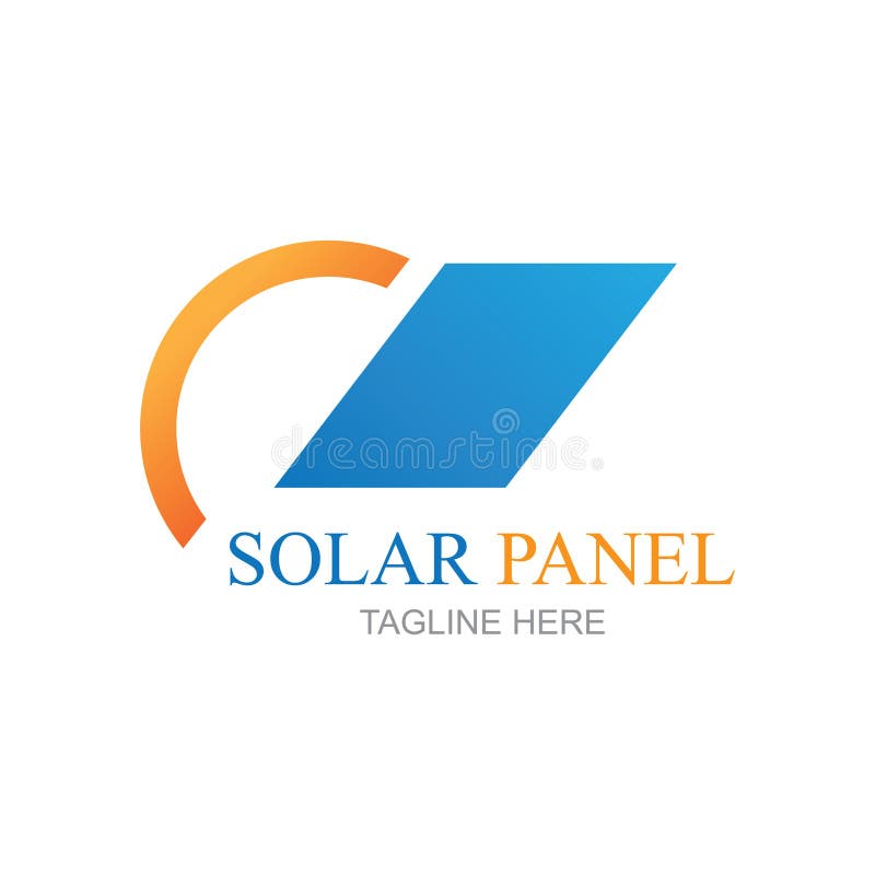 Solar Panel Logo Vector Icon of Natural Energy Design Stock Vector ...