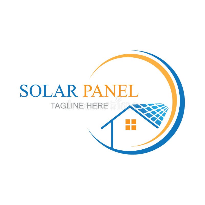 Solar Panel Logo Vector Icon of Natural Energy Design Stock Vector ...