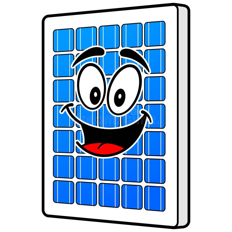 Solar Panel Mascot stock vector. Illustration of solar - 72947211