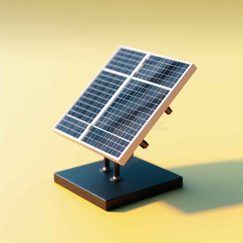 Solar Panel, Minimalist, 3d Solar Power Station Panels Stock ...
