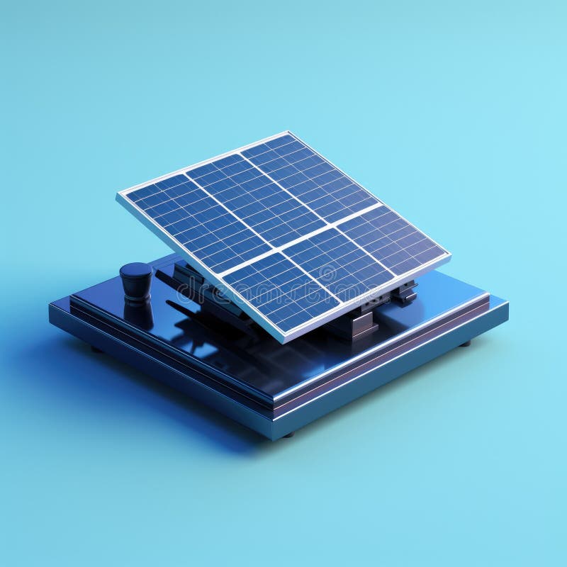 Solar Panel, Minimalist, 3d Solar Power Station Panels Stock ...