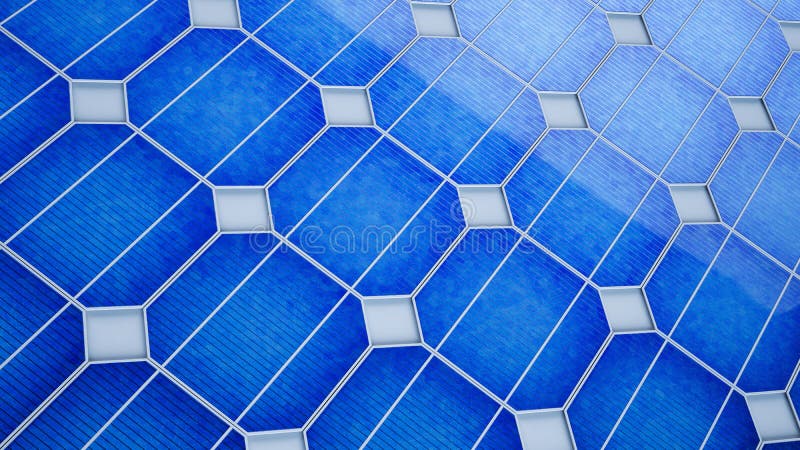 Seamless Texture of Solar Panels Stock Illustration - Illustration of ...
