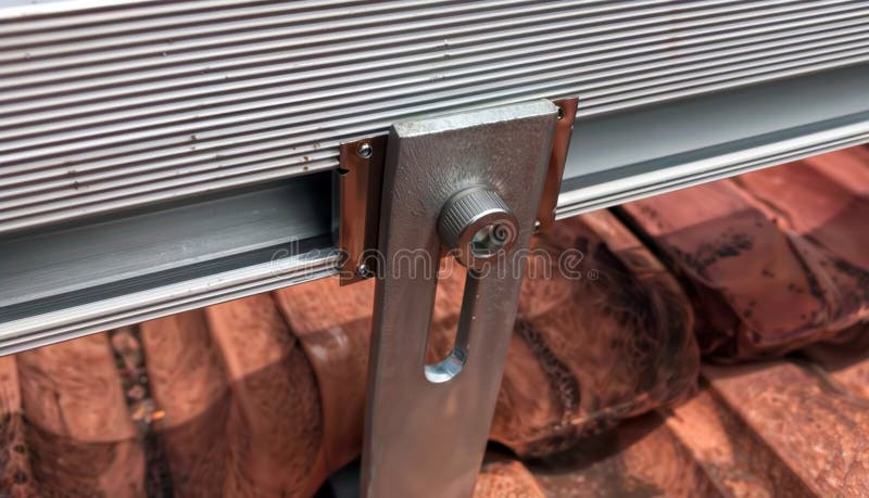 Rooftop Precision: Solar Panel Installation Close-Up, Generative Ai ...