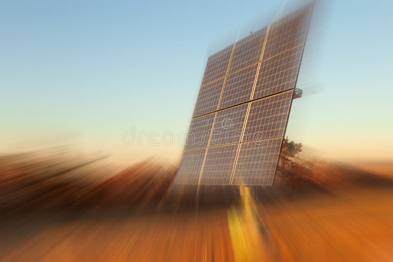 Rotating solar panels stock photo. Image of cells, ecology - 28054474