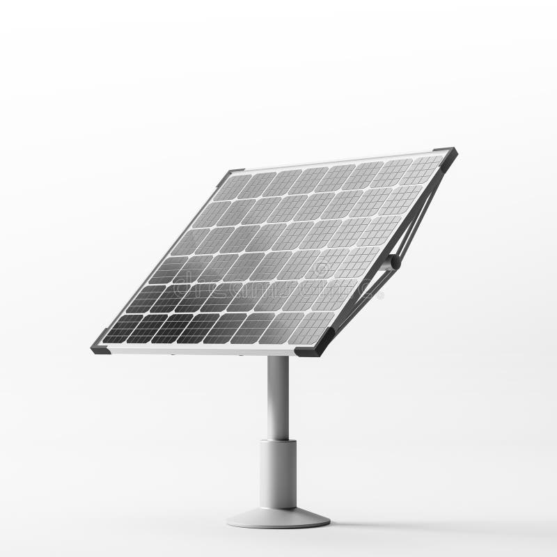 Solar Panel Over White Background Stock Illustration - Illustration of ...