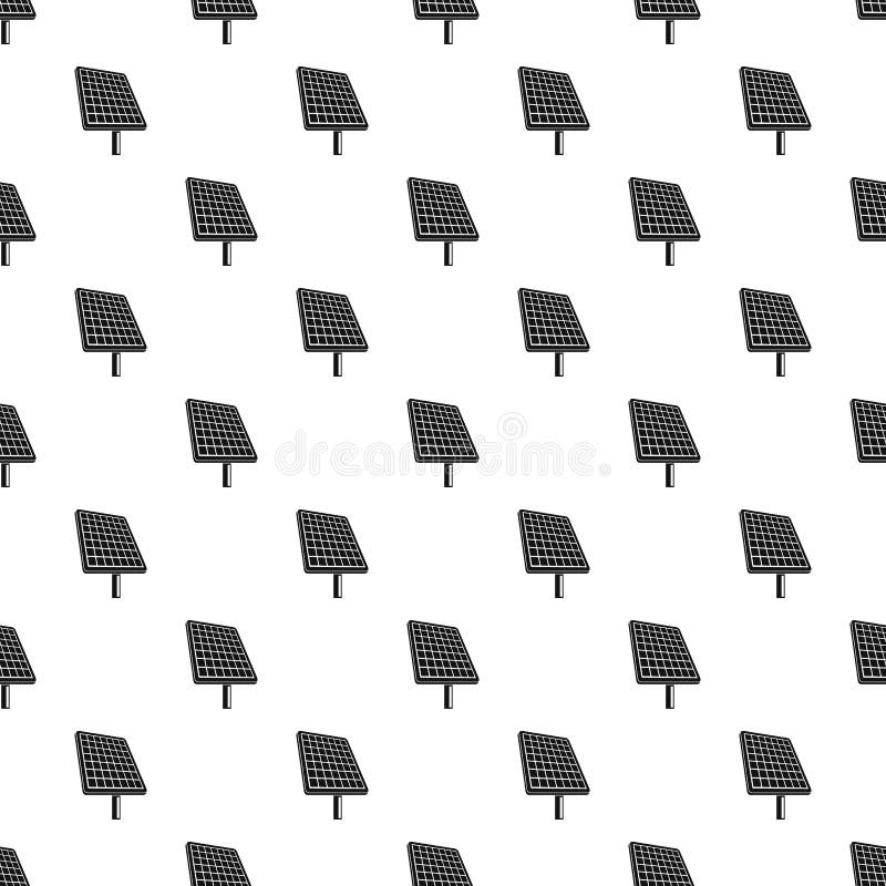 Solar Panel Pattern Seamless Vector Stock Vector - Illustration of ...