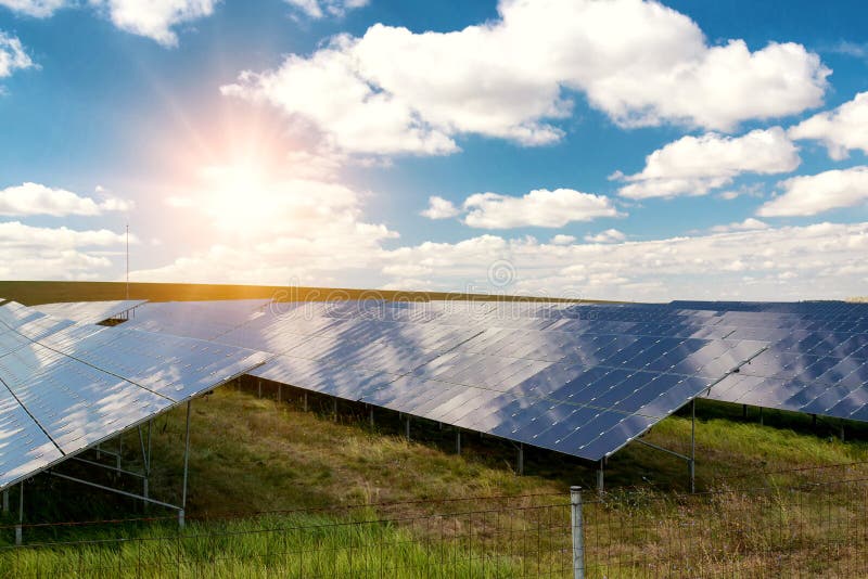 Solar Panel, Photovoltaic, Alternative Electricity Source Stock Photo ...