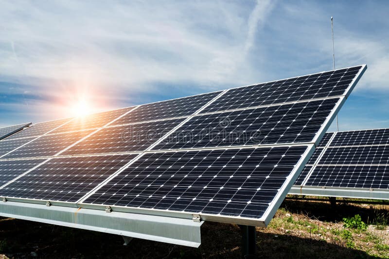 Solar Panel, Photovoltaic, Alternative Electricity Source Stock Image ...