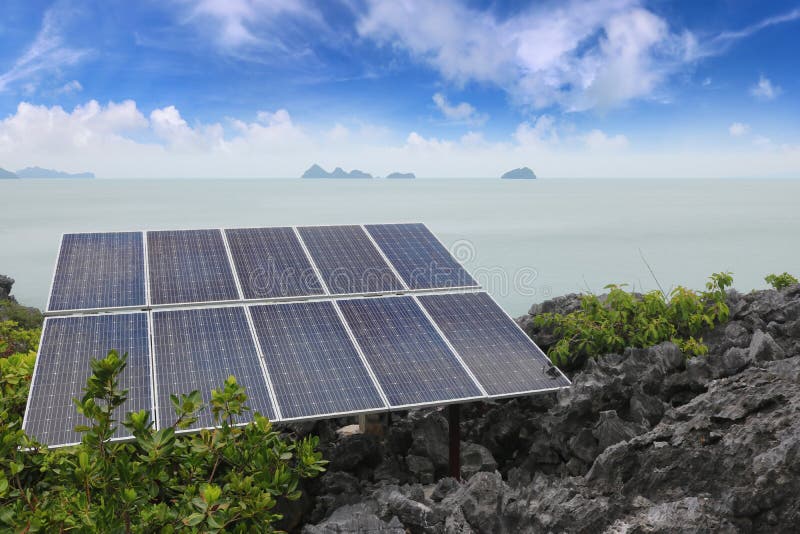 Solar Panel or Photovoltaics Module Installed on the Top of the ...