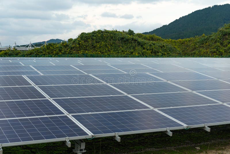 Solar panel plant stock photo. Image of environment, solar - 83891044