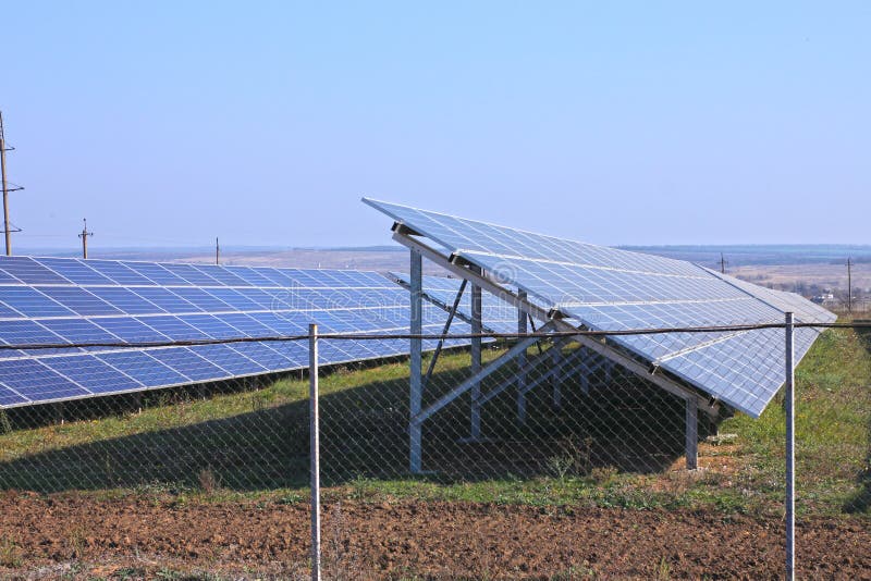 Solar Panel Plant. Sun Energy is Green Innovation and Clean for ...