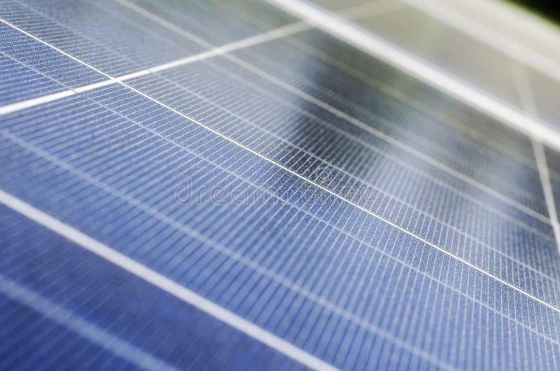 Solar Panel and Polycrystalline Photovoltaic Cells Stock Photo - Image ...
