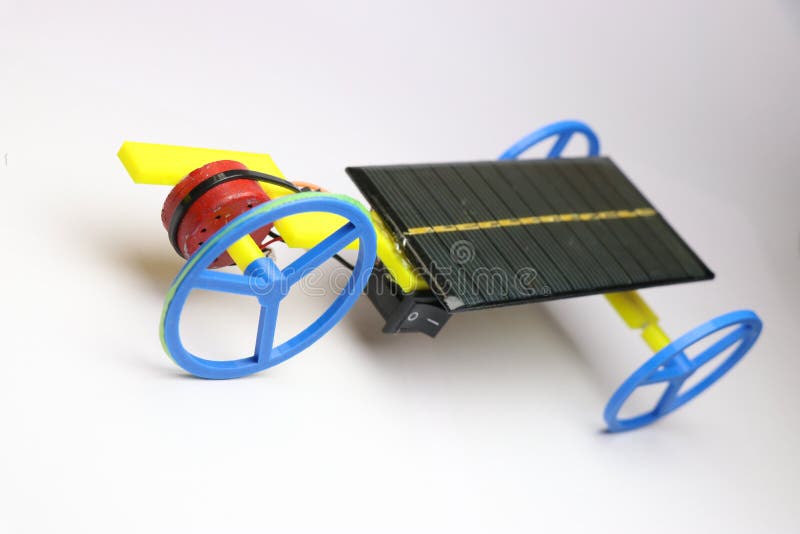 Solar Powered Car Working Model. Mini Solar Panel Powered Car Also ...