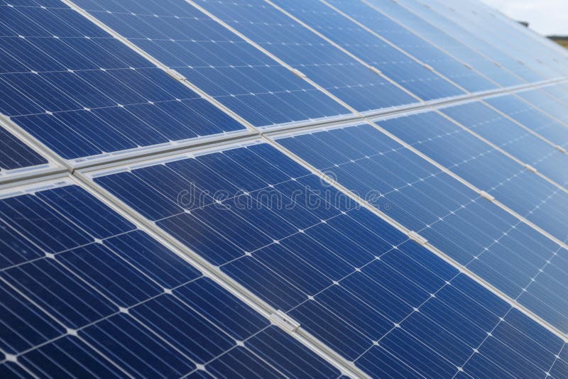 Solar Panel Produces Green, Environmentally Friendly Energy Stock Image ...