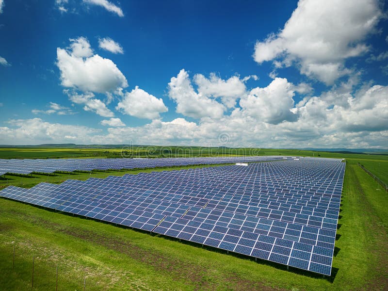 Solar Panel Produces Green, Environmentaly Friendly Energy from the ...