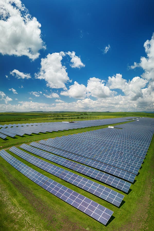 Solar Panel Produces Green, Environmentaly Friendly Energy from the ...