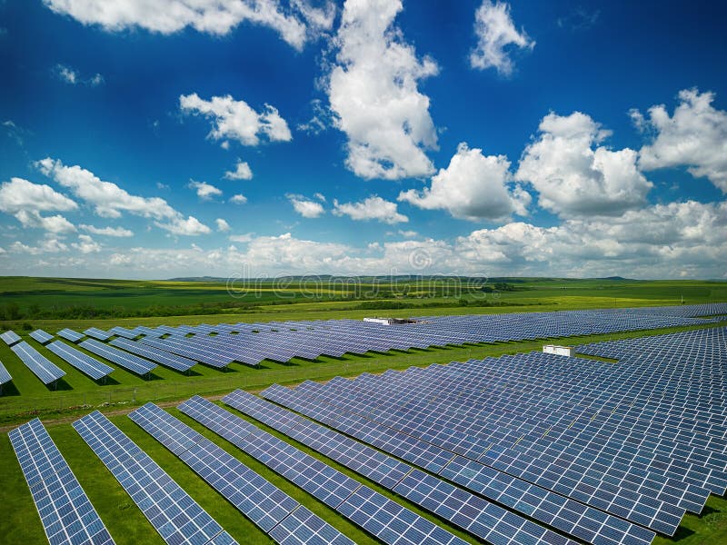 Solar Panel Produces Green, Environmentaly Friendly Energy from the ...