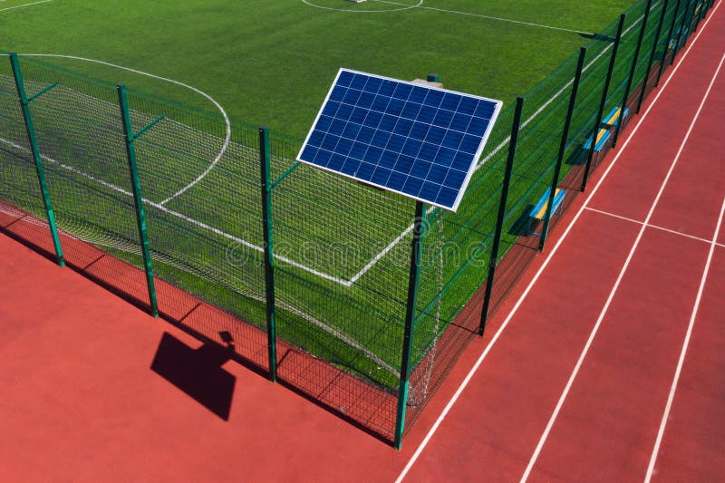 Stadium lighting system stock image. Image of electric - 11494063