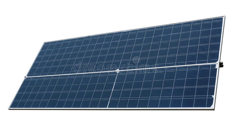 A Solar Panel with a Rectangular Shape and a Grid Pattern of Solar ...