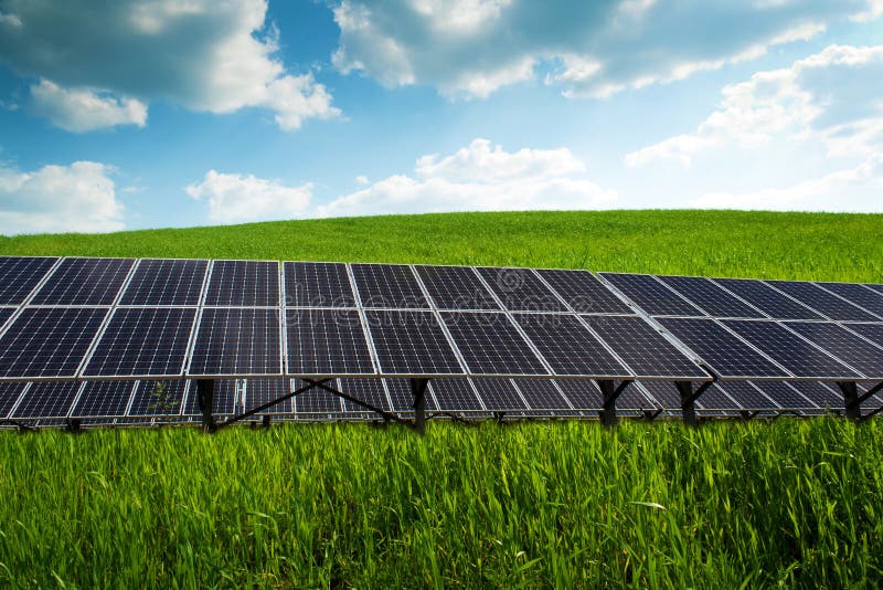 Solar Panel and Renewable Energy Stock Image - Image of business ...