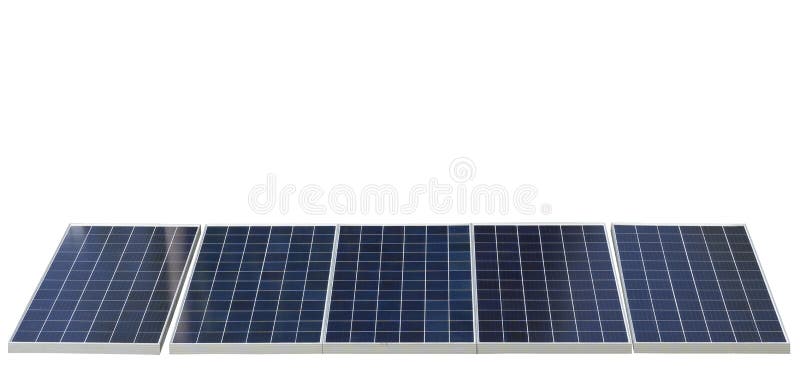 Solar Panel Renewable Energy White Background Stock Photo - Image of ...