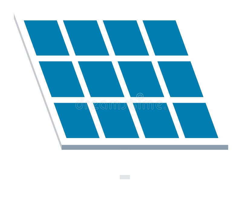 Solar Panel Representation Clean Energy Source in Modern Design Stock ...