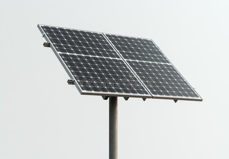 A Solar Panel S Angled View is Depicted in Isolation on a Transparent ...