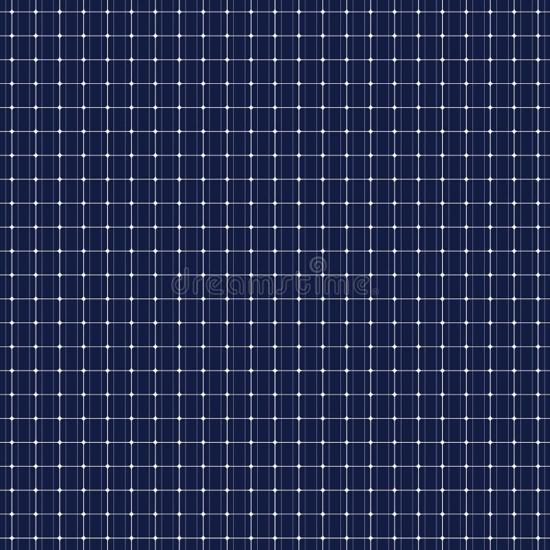 Solar Panel Seamless Pattern. Dark Blue Background. Stock Vector ...
