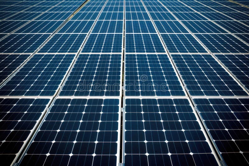 Solar Panel is Shown in Grid Pattern Stock Photo - Image of ...