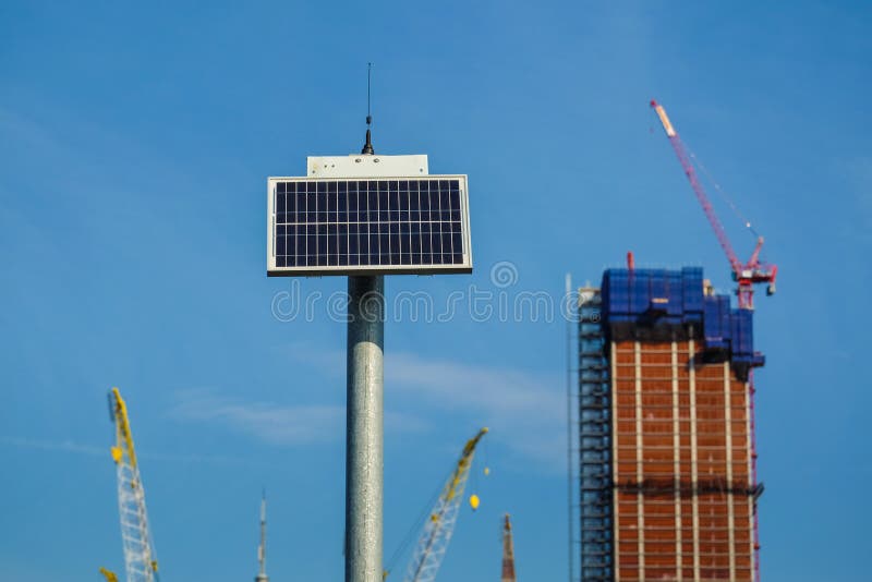 Solar panel stock photo. Image of construction, solar - 87798952