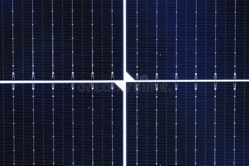 Close-up of Photovoltaic Module of Solar Energy Panel. Full Frame View ...