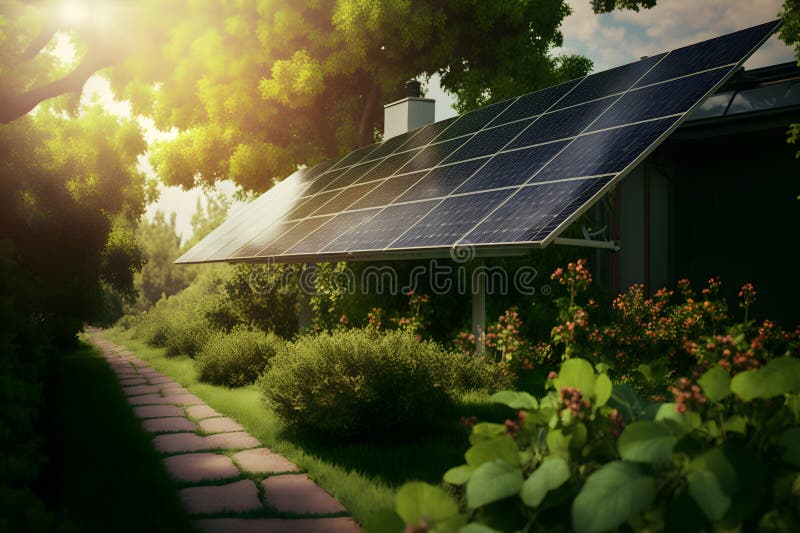 Solar Panel Station, Alternative Energy, Generative AI 4 Stock ...