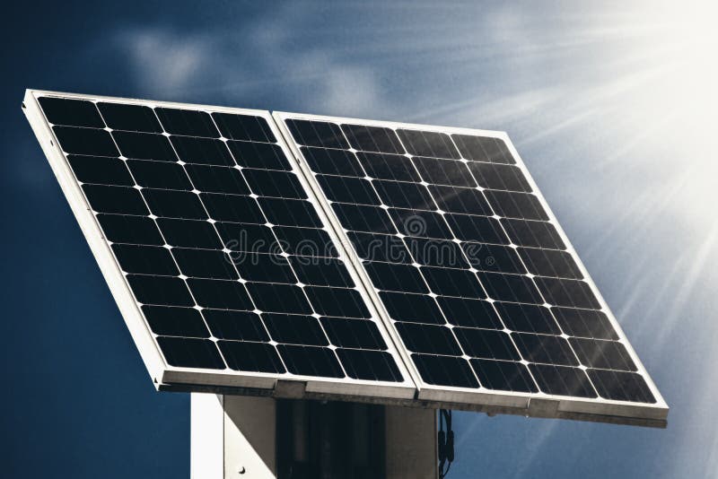 Blue sky in solar beams stock photo. Image of scene, ecology - 5390110