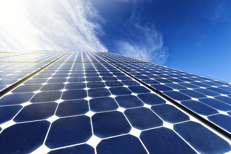 Solar Panel, Sun Flare stock photo. Image of innovation - 55898558