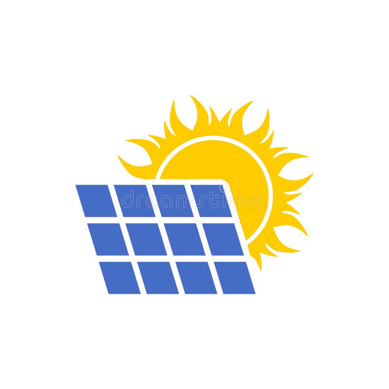 Solar Panel with Sun Icon, Simple Vector Illustration Stock Vector ... Solar Panel with Sun Icon, Simple Vector Illustration Stock Vector ...