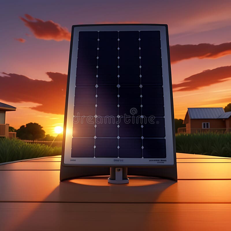 Solar Panel with Sunlight and Blue Sky Alternative Electricity Source ...