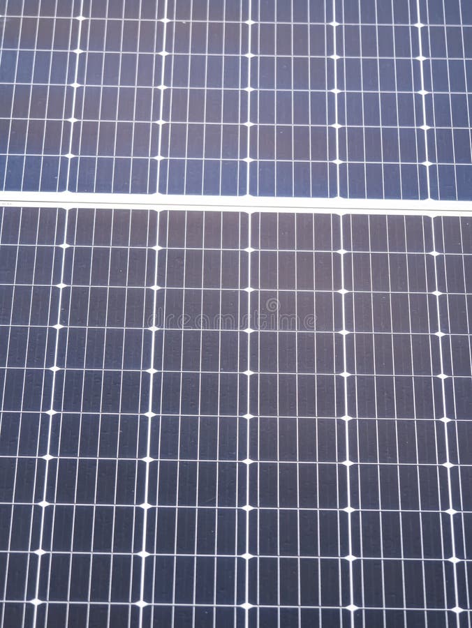 Solar Panel Surface Texture with Place for Text Stock Image - Image of ...