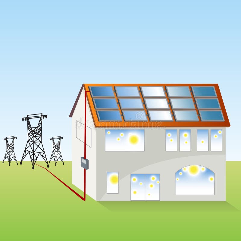 Solar Panel Drawing Stock Illustrations – 2,167 Solar Panel Drawing ...