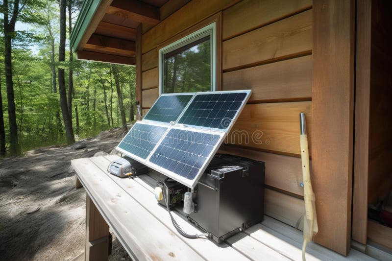 Solar Panel System with Battery Backup, Providing Energy during Power ...