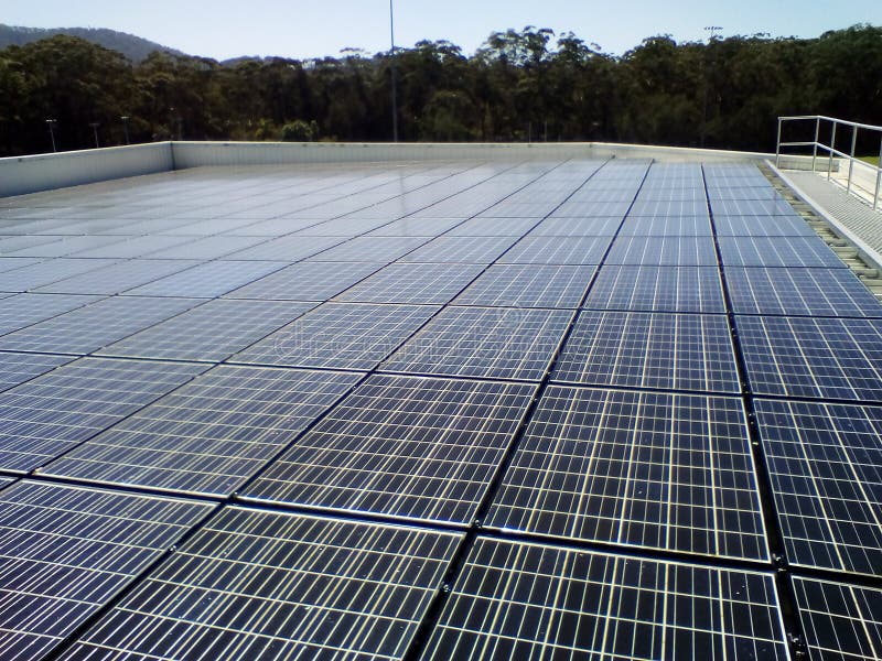 Solar panel system stock image. Image of electricity - 162695067