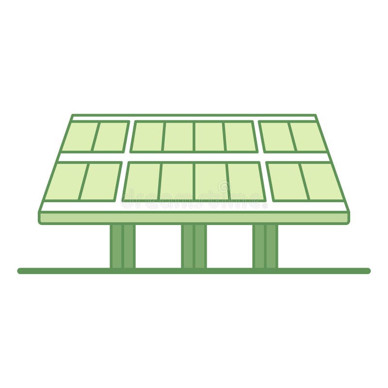 Solar panel system icon stock illustration. Illustration of renewable ...