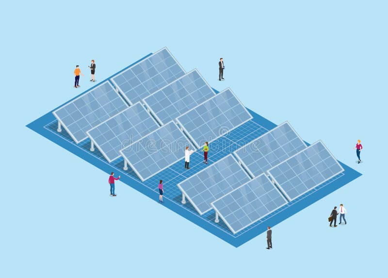 Solar Panel Technology Concept Blueprint or Blue Print Development with ...