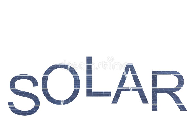 Solar Panel Texture, SOLAR Alphabet Icons with White Background Stock ...