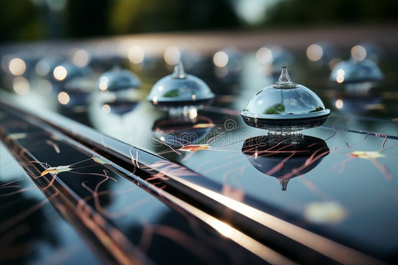 Solar Panel Texture and Rooftop Details. Sunlight Reflection for Clean ...