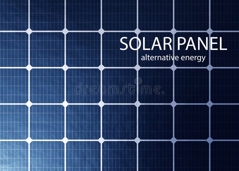 Solar Panel. Top view stock illustration. Illustration of renewable ...